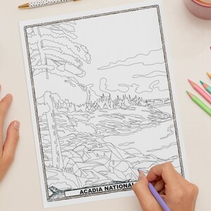 National Parks Coloring Book USA With 60 Illustrations to Color for ...