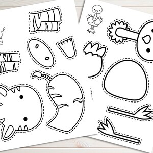 Scissor Cutting Printable Activity Cut and Paste Worksheets With Safari ...