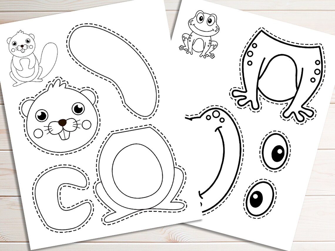 Scissor Cutting Printable Activity Cut and Paste Worksheets - Etsy Canada