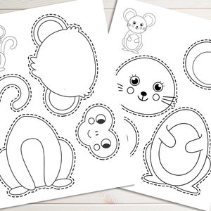 Scissor Cutting Printable Activity Cut and Paste Worksheets With ...