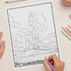 National Parks Coloring Book USA With 60 Illustrations to Color for ...