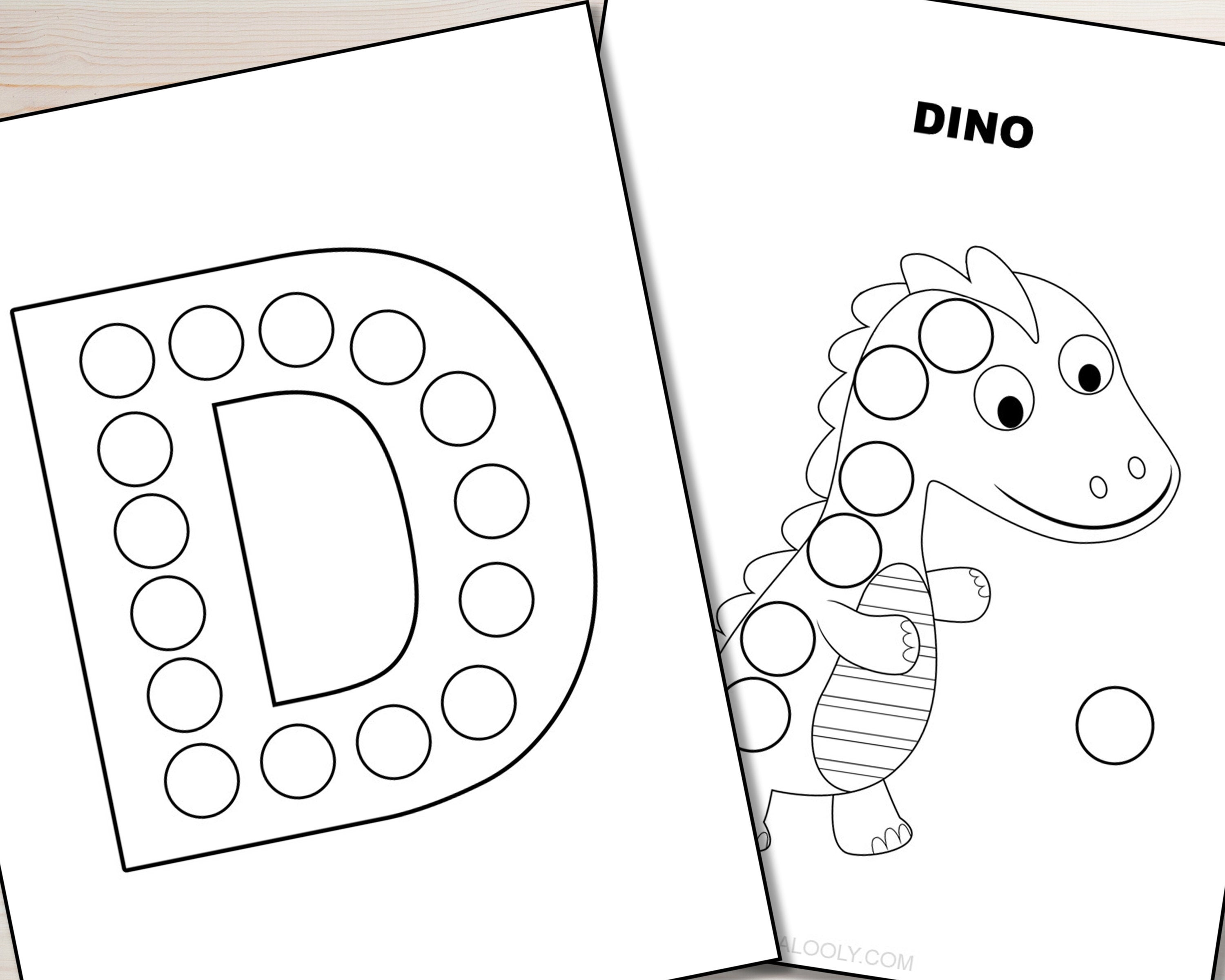 Printable ABC Animal Dot Marker Kid's Activity Book - Etsy