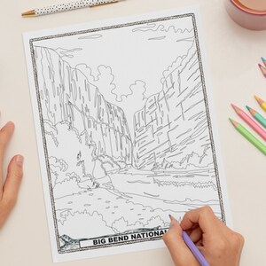 National Parks Coloring Book USA With 60 Illustrations to Color for ...