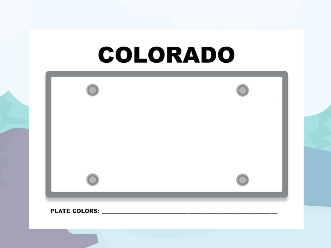 License Plate Scavenger Hunt Road Trip Game for Kids in the Car Find ...