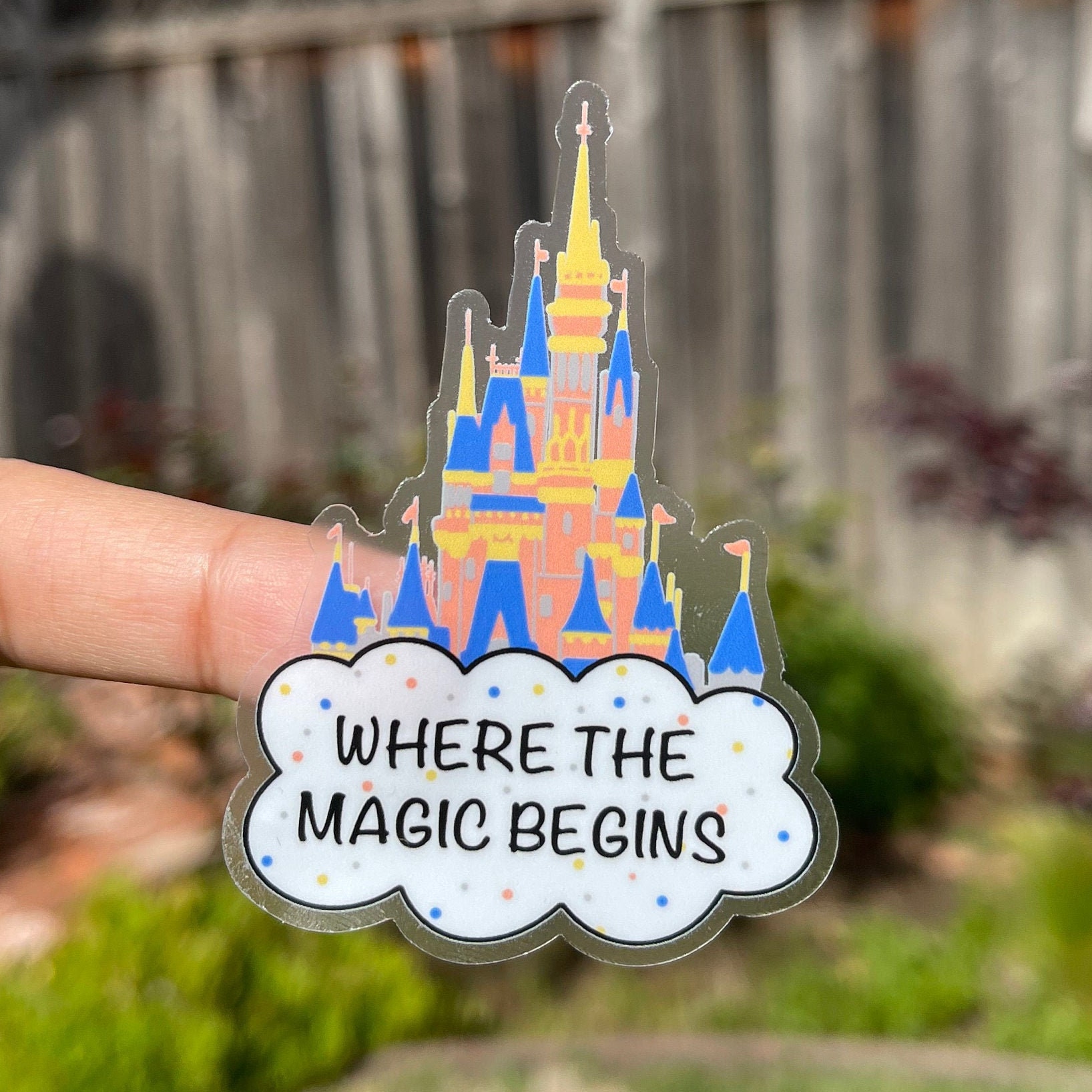 Disney World Castle Sticker // Cinderella Castle Sticker // Disney ...