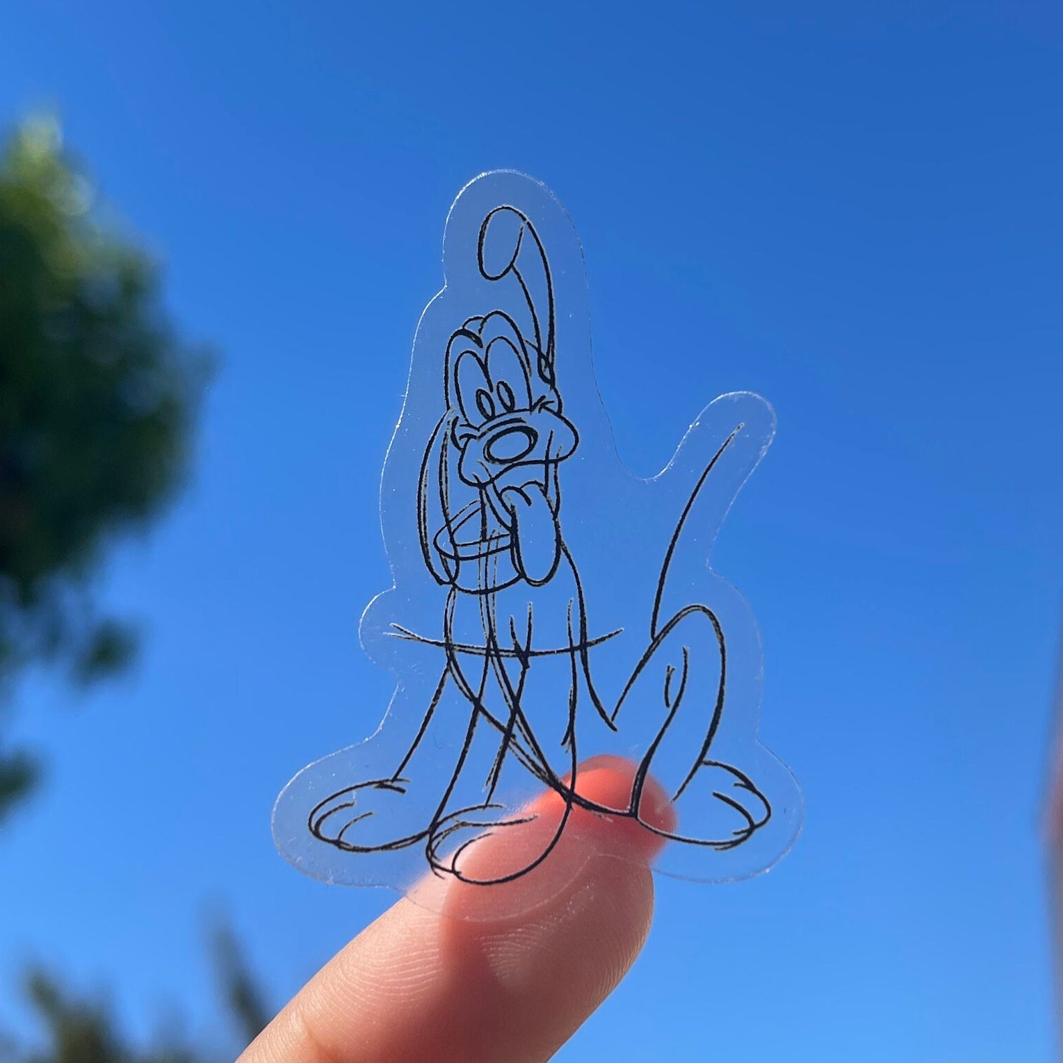 Disney Pluto Sketch Sticker // Pluto Sticker // Disney Sticker - Etsy