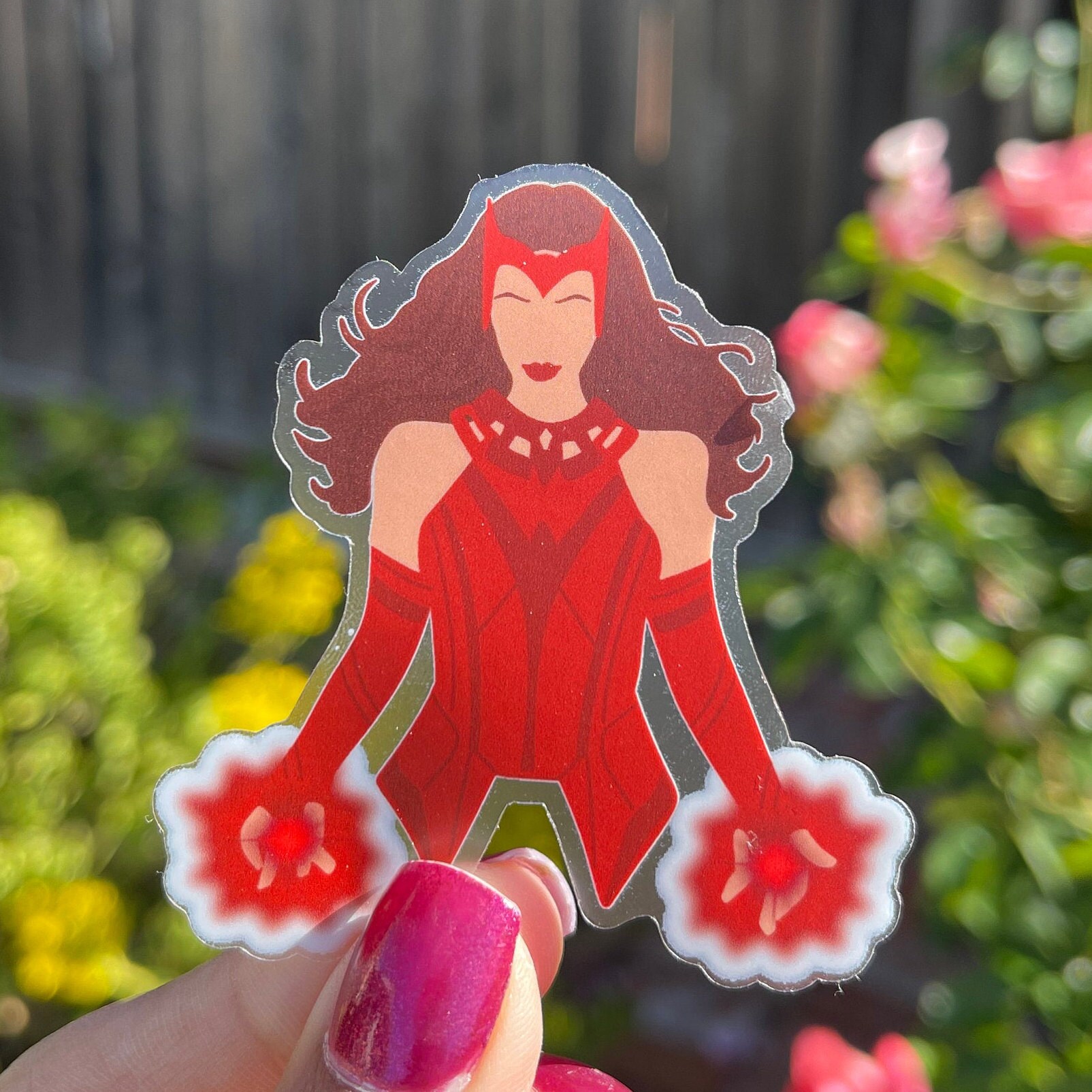 Disney Marvel Wanda Sticker // Wandavision Sticker // Scarlet | Etsy