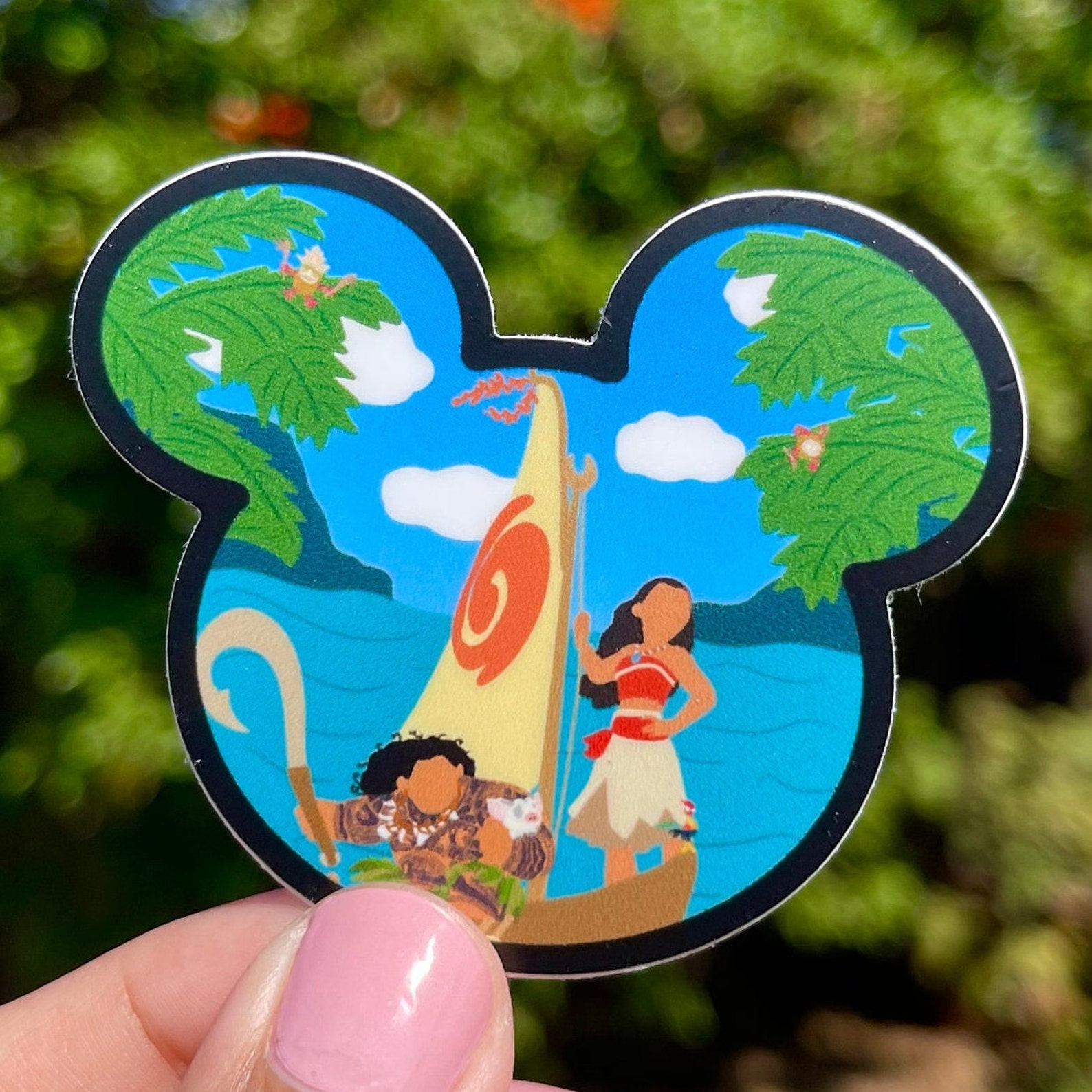 Disney Princess Moana Sticker // Disney Princess Sticker // - Etsy