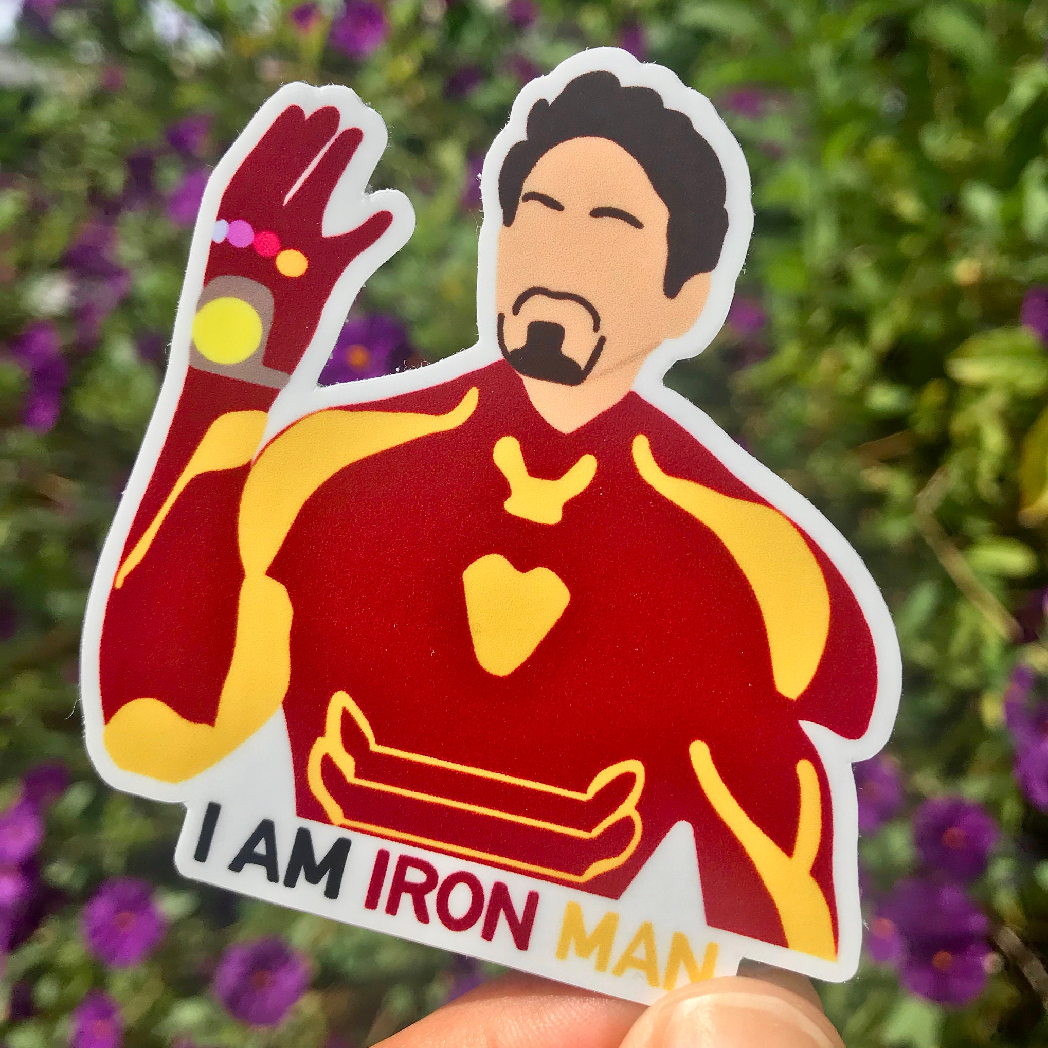 Iron Man Sticker // Tony Stark // Marvel Stickers // Avengers | Etsy