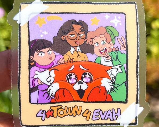 Disney Pixar Mei and Friends Turning Red Polaroid Sticker// Mei// 4 ...
