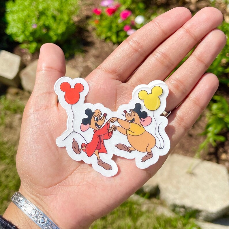 Disney Cinderella Jaq Jaq and Gus Gus Sticker // Disney Jaq | Etsy
