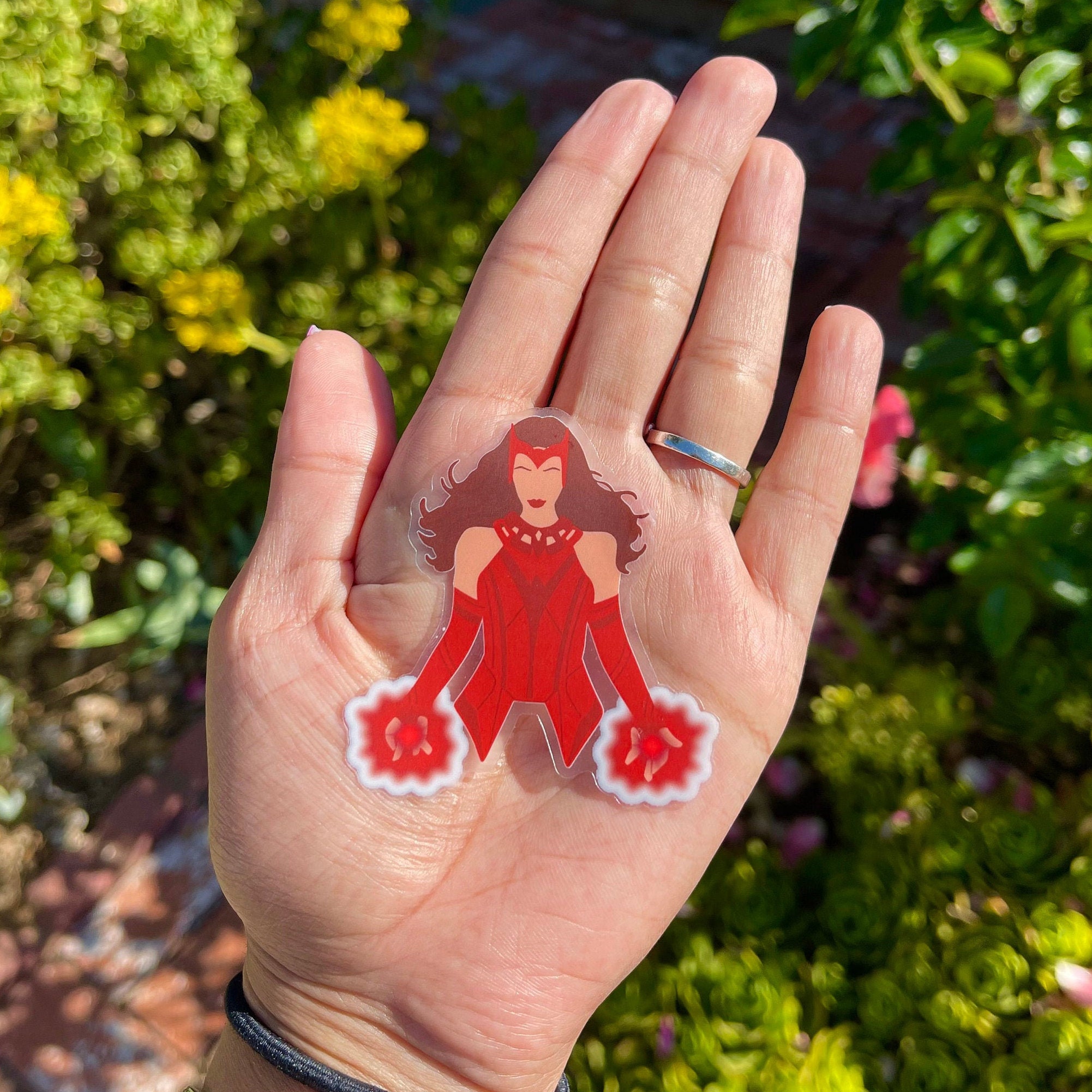 Disney Marvel Wanda Sticker // Wandavision Sticker // Scarlet | Etsy