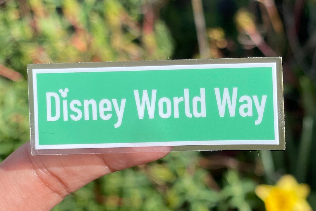 Disney World Street Sign Sticker// Disney World// Disney World Way ...