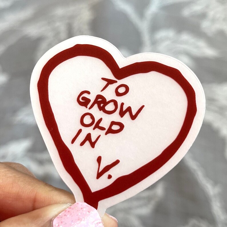 Disney Marvel Wanda and Vision Heart Sticker// Wanda and - Etsy