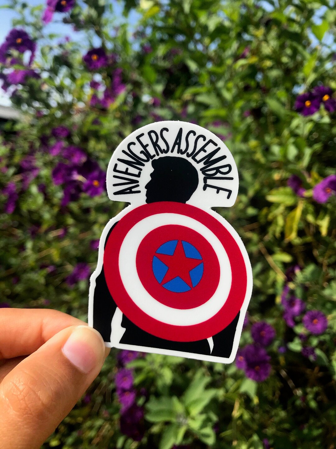 Captain America Sticker // Steve Rodgers // Marvel Stickers // Avengers ...