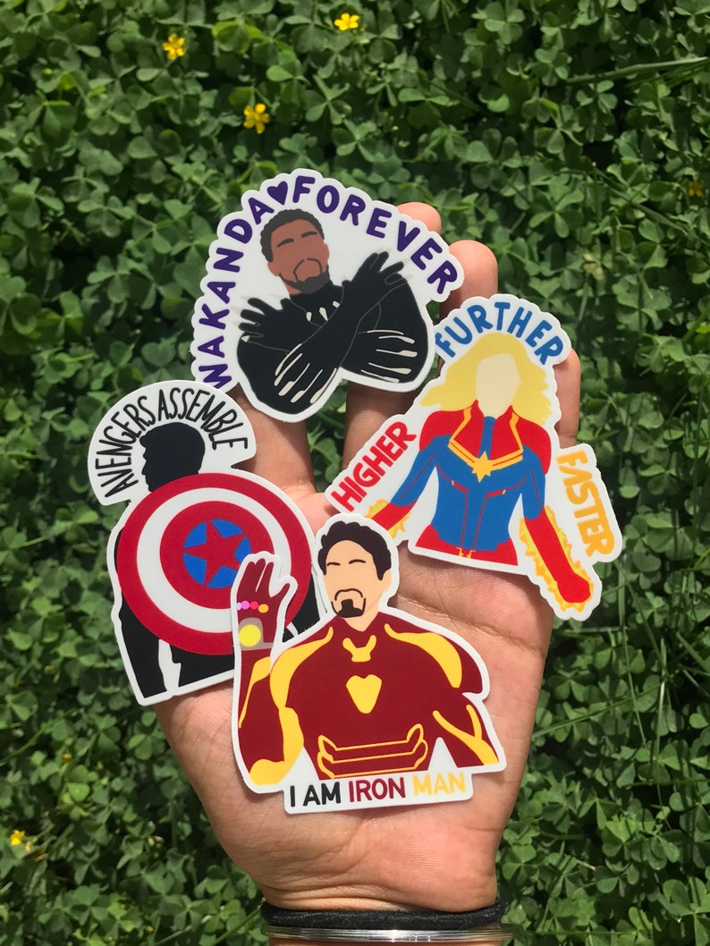 Captain Marvel Sticker //carol Danvers Sticker // Marvel - Etsy