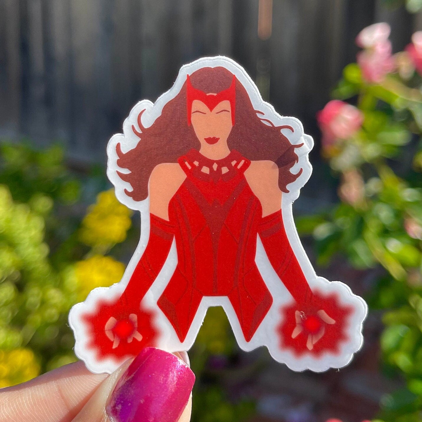 Disney Marvel Wanda Sticker // Wandavision Sticker // Scarlet | Etsy