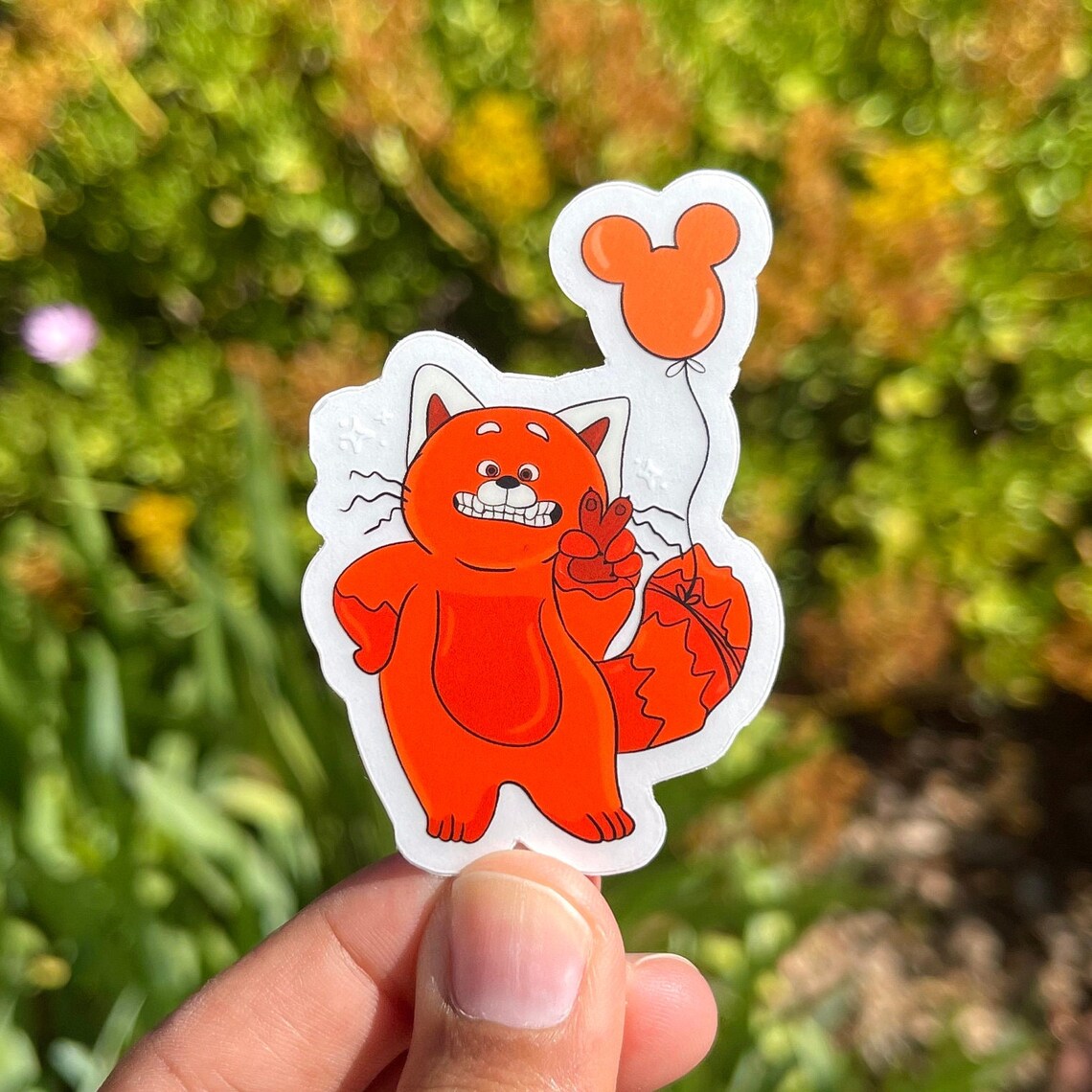 Disney Pixar Mei Mei Turning Red Balloon Sticker// Pixar - Etsy
