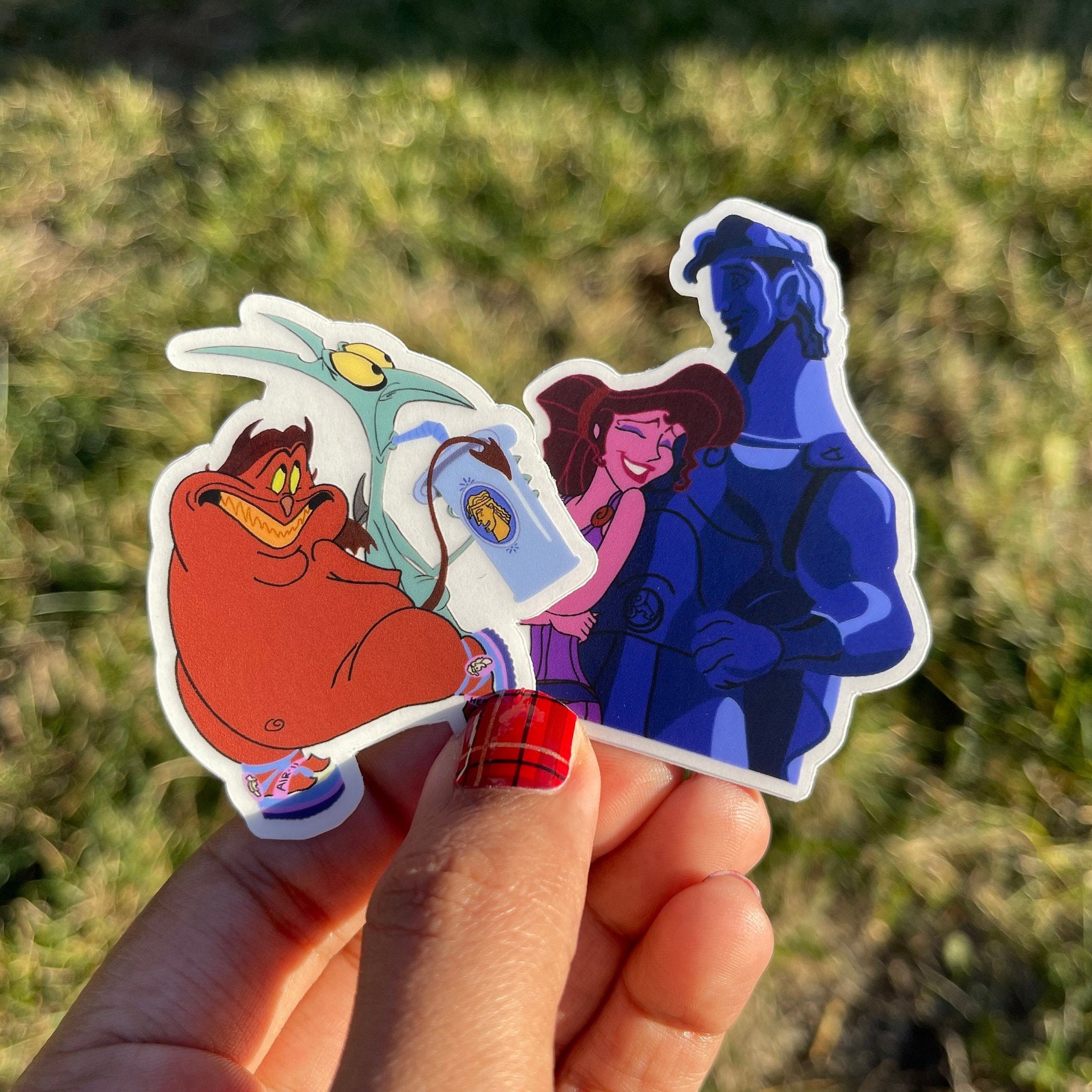 Hercules Sticker // Meg and Hercules Sticker // Pain and Panic | Etsy