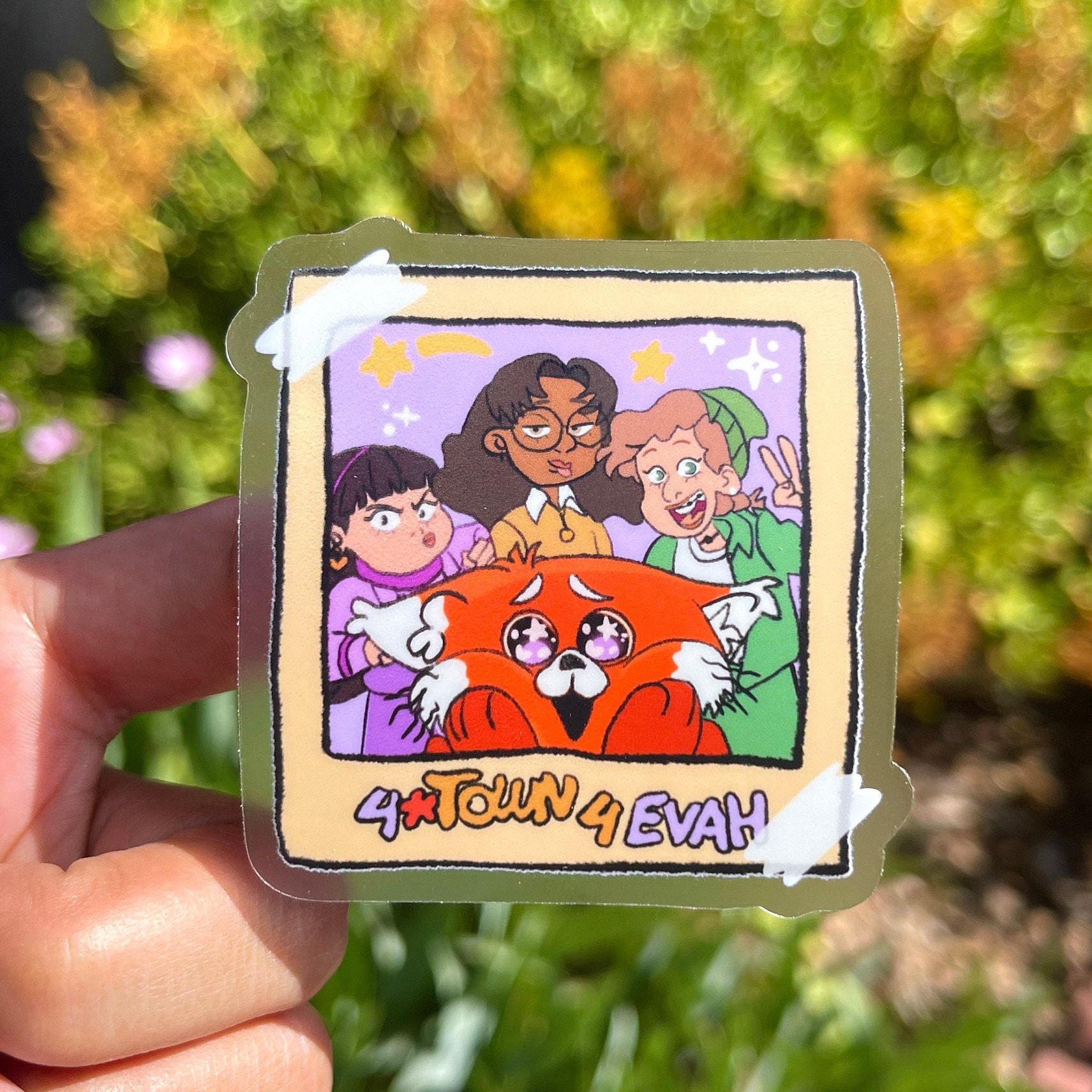 Disney Pixar Mei and Friends Turning Red Polaroid Sticker// - Etsy