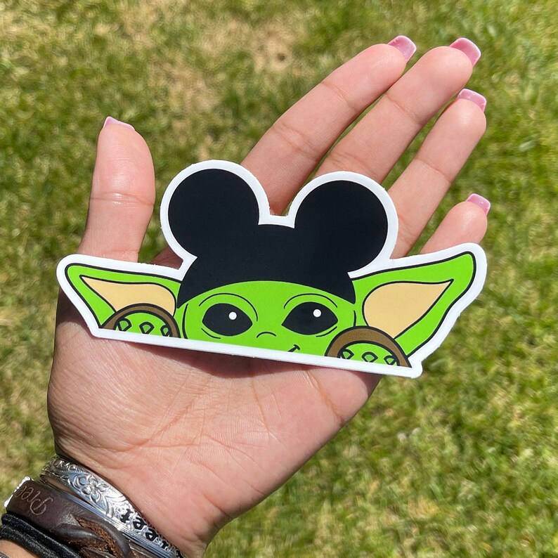 Baby Yoda Grogu Bumper Sticker // Baby Yoda Bumper Sticker // - Etsy