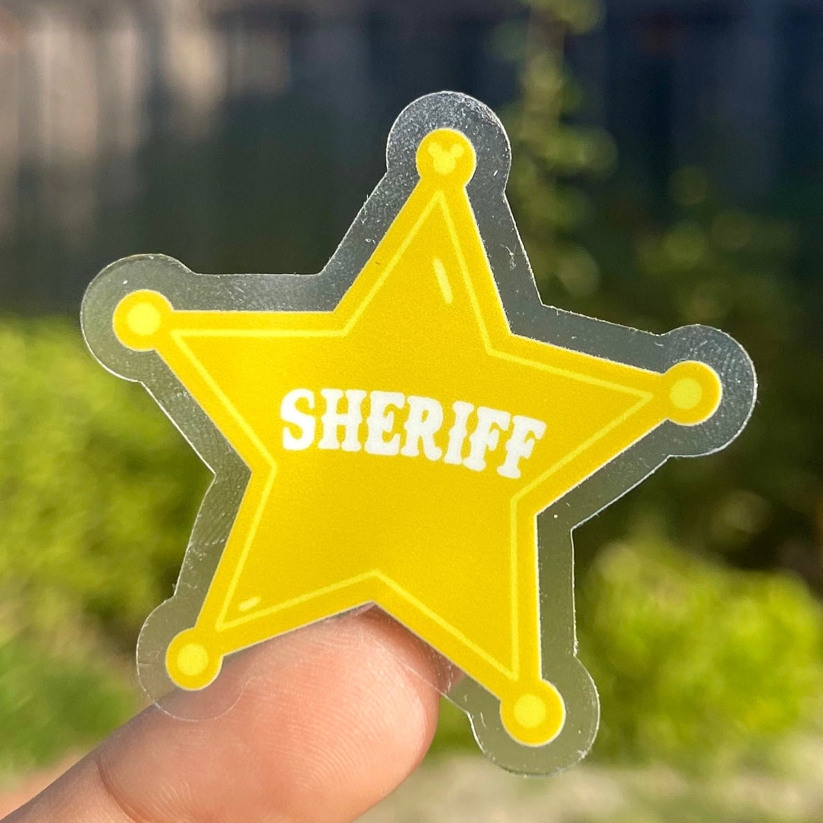 Disney Pixar Toy Story Woody Sheriff Badge Sticker// Toy - Etsy