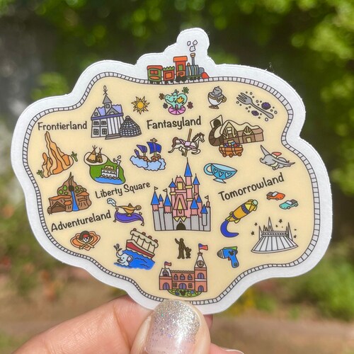 Magic Kingdom Sticker Disney World Sticker Disney Park - Etsy