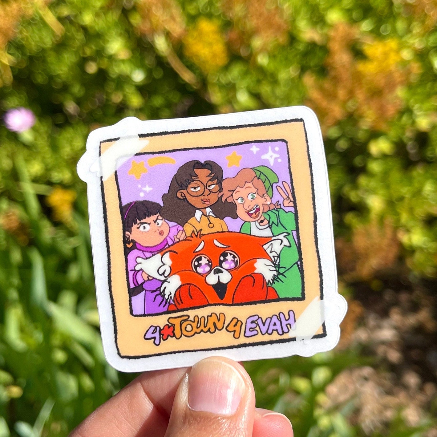Disney Pixar Mei and Friends Turning Red Polaroid Sticker// - Etsy