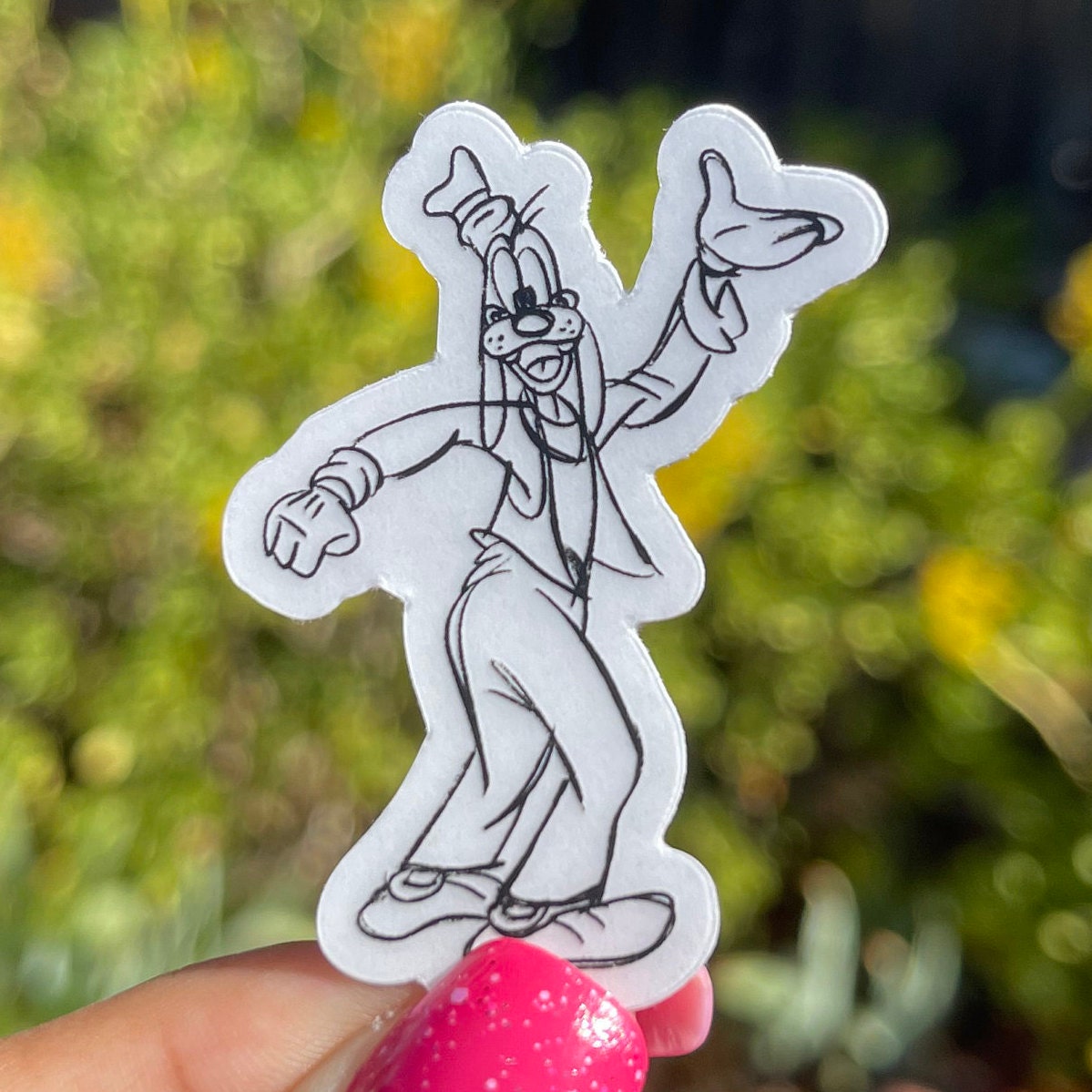 Disney Goofy Sketch Sticker // Goofy Sticker // Disney Sticker | Etsy