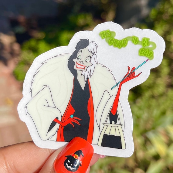 Disney Cruella de Vil Villain Sticker // Cruella de Vil | Etsy