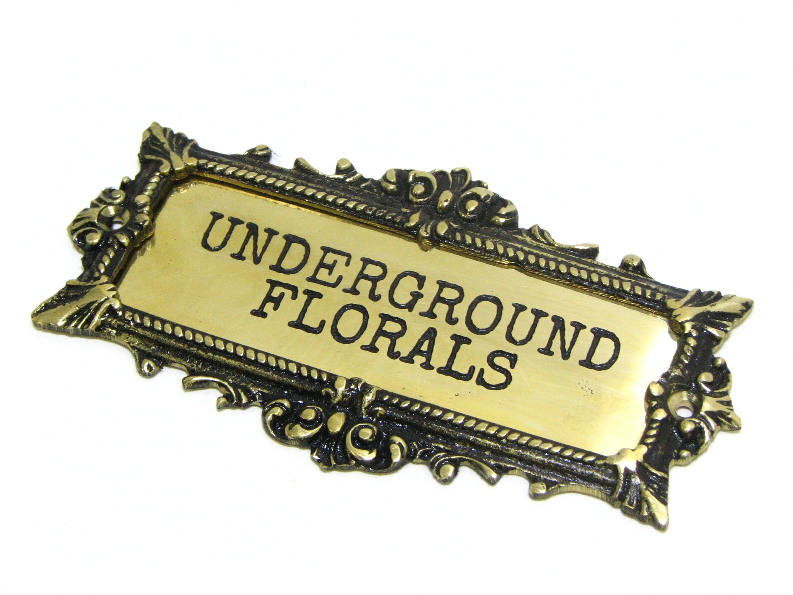Personalized Solid Brass Door Name Plates - Replaceable Plate ...