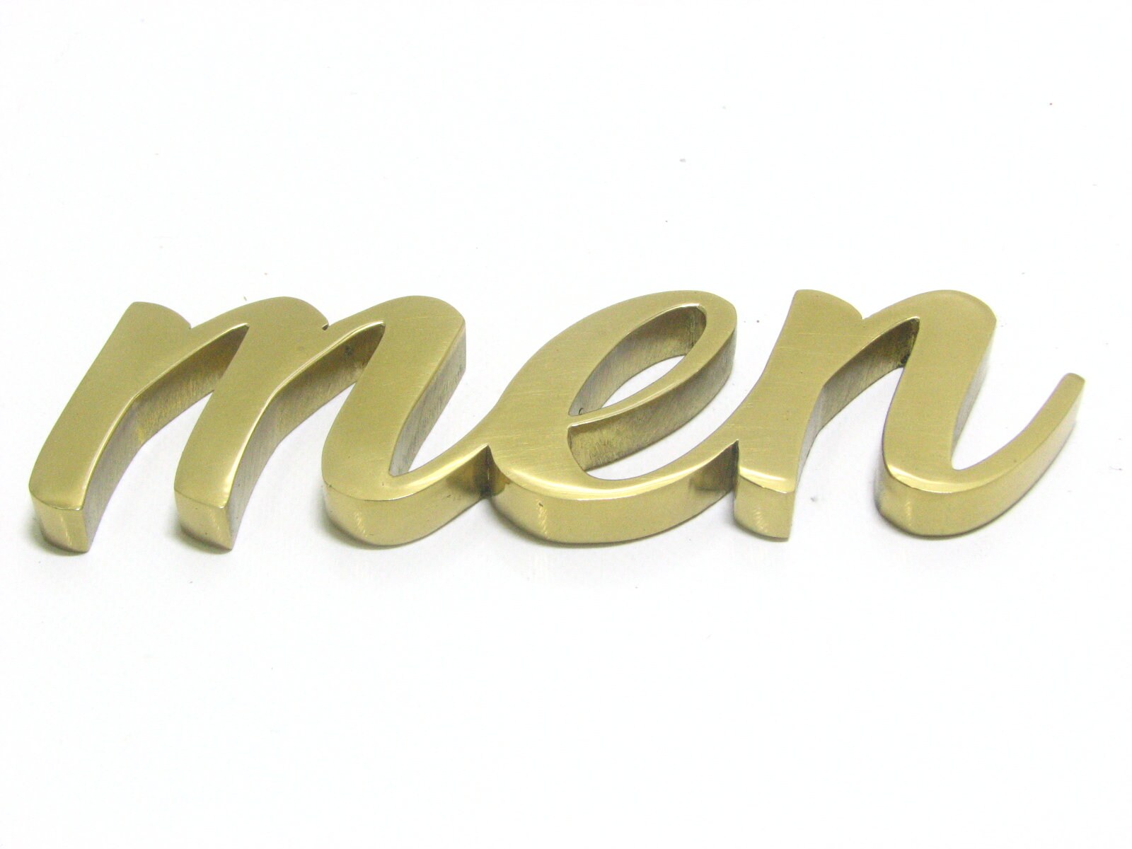 Full Solid Brass MEN Sign CUSTOMIZED Entryway Sign Store - Etsy UK