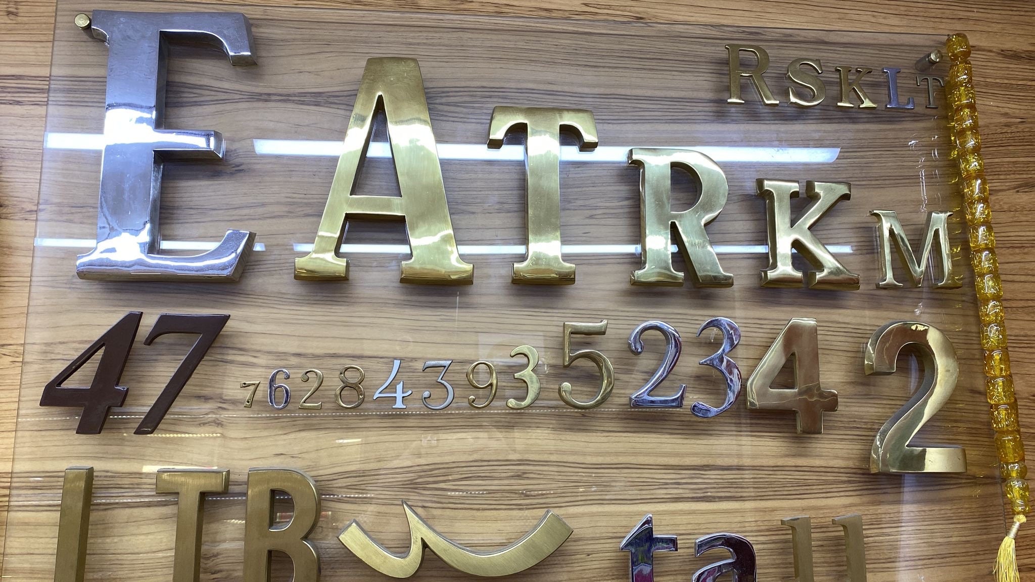 Solid Brass Numbers Wall Decor Ideas Door, Adress and Store Sign - Etsy