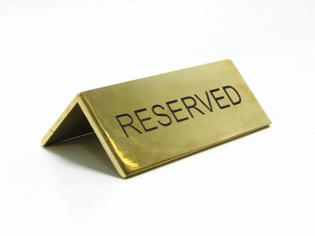 RESERVED Desk Sign Personalized Solid Brass Desk Name Plate - Etsy