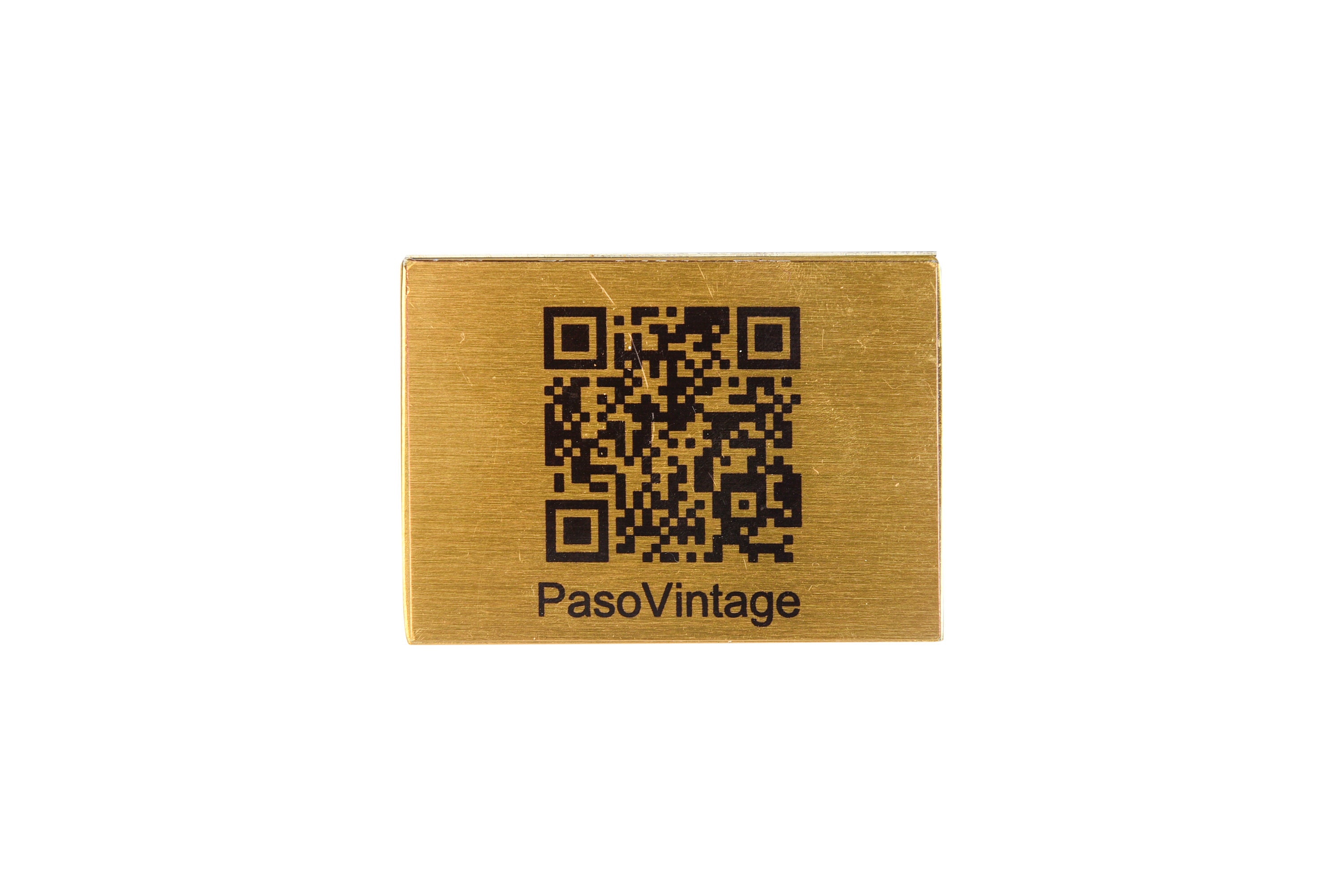 QR Code Solid Brass Table Sign, Double Side CUSTOMIZED Desk Plate - Etsy