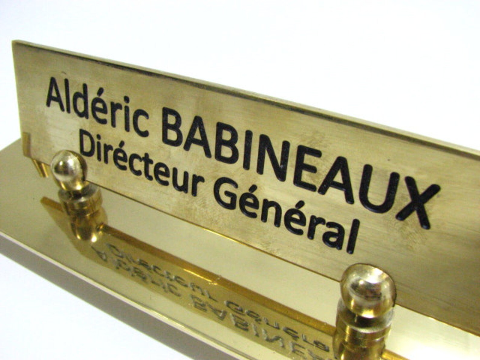 Personalized Solid Brass Desk Name Plate - Etsy