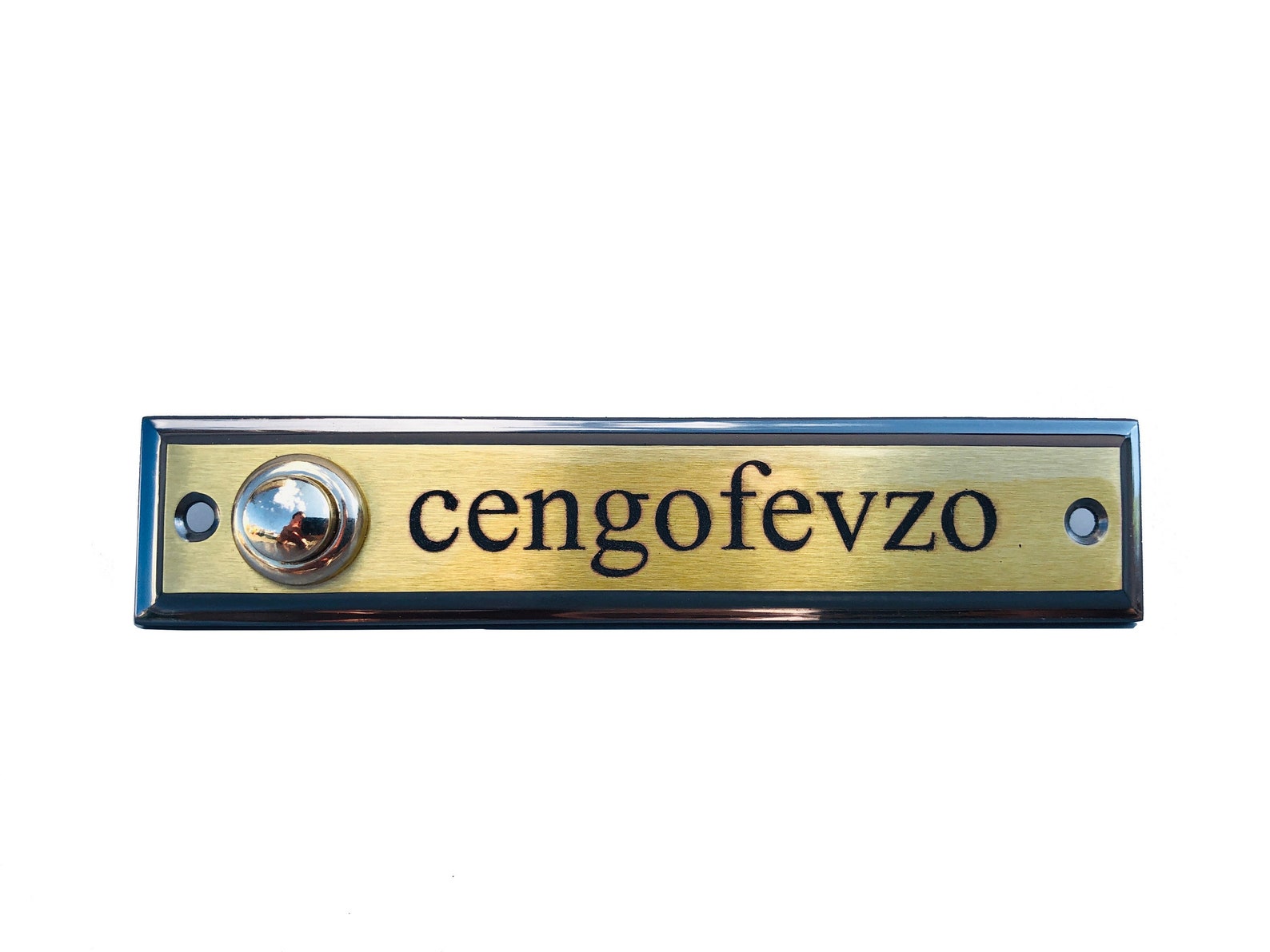 Personalized Rectangle Door Bell-button, Customized Doorbell, Home ...