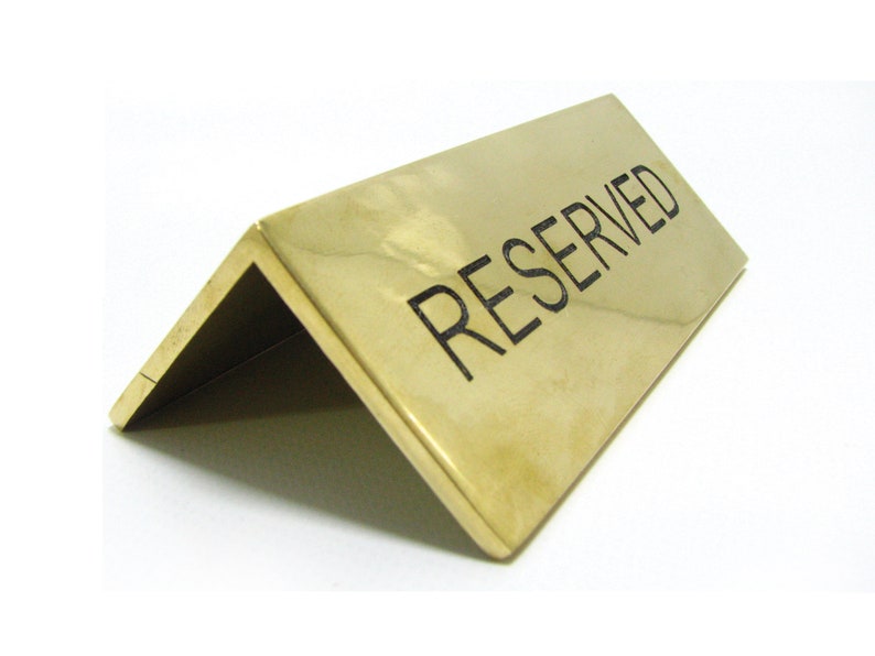 RESERVED Desk Sign Personalized Solid Brass Desk Name Plate - Etsy