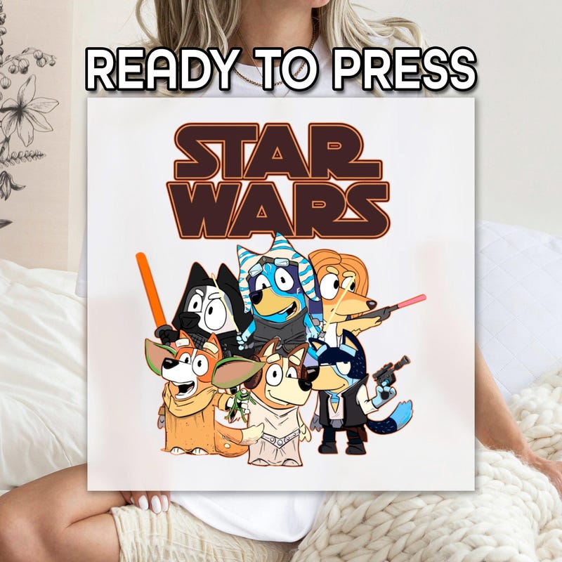 Bluey Heat Transfer - Etsy