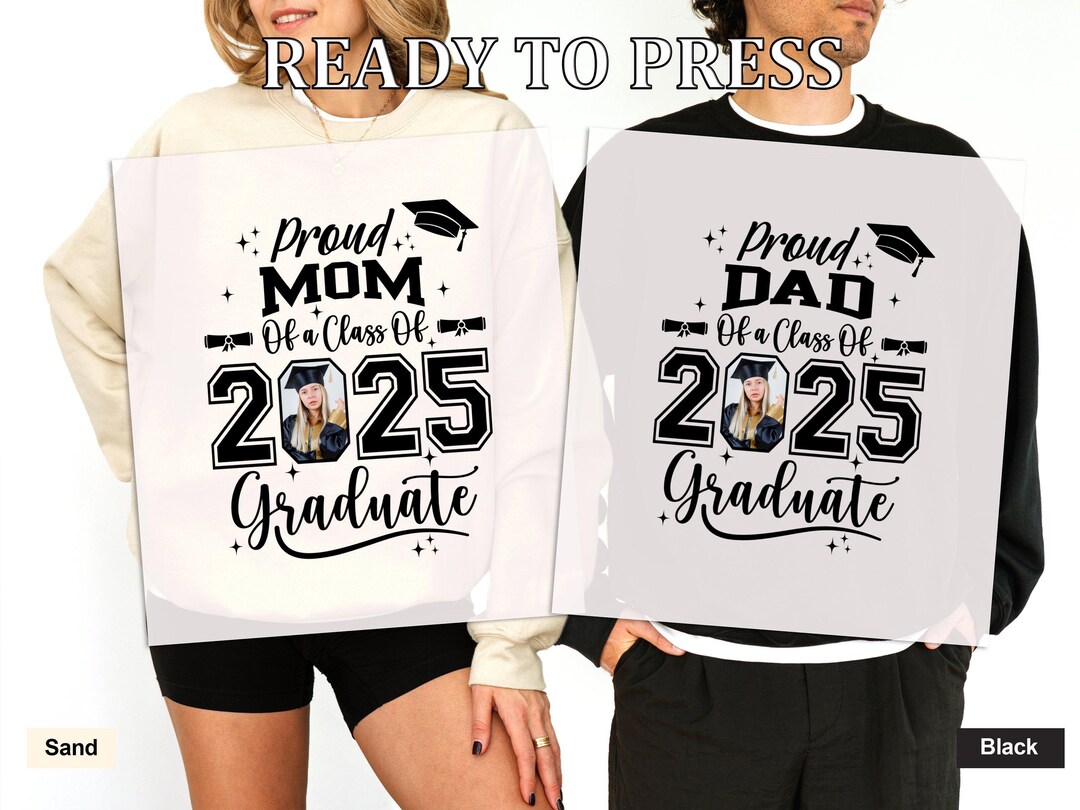 Custom Photo and Text Proud Parent Graduation DTF, Special Graduation ...