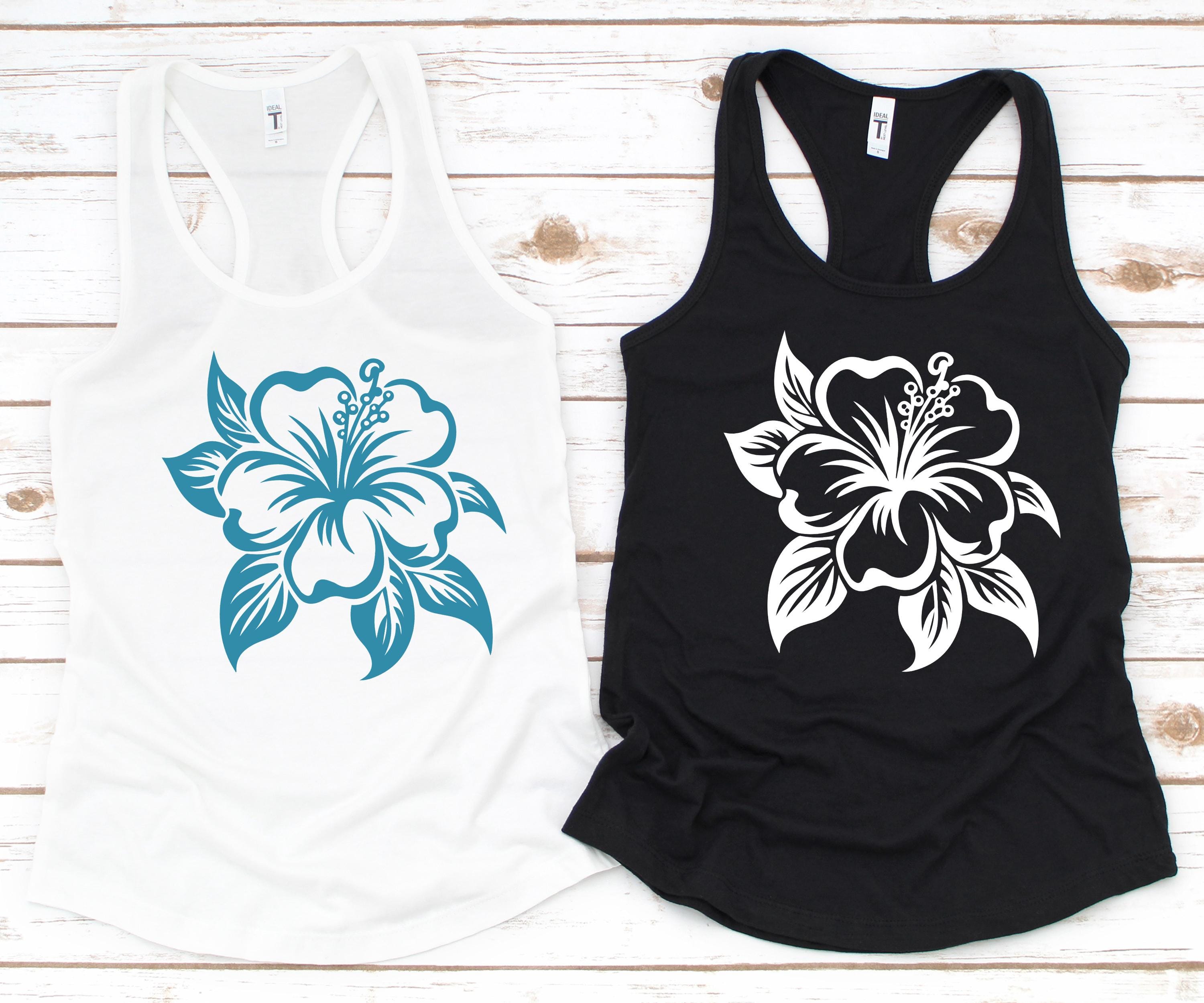 Island Hibiscus DTF Transfer, High Quality DTF, Hawaiian Flower Graphic ...