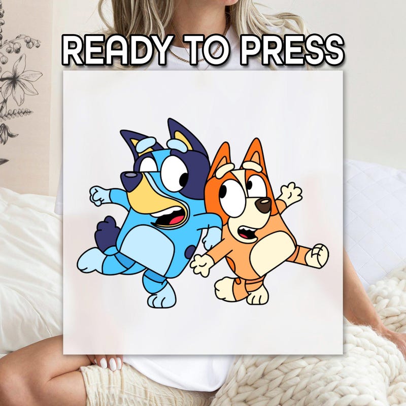 Bluey Heat Transfer - Etsy