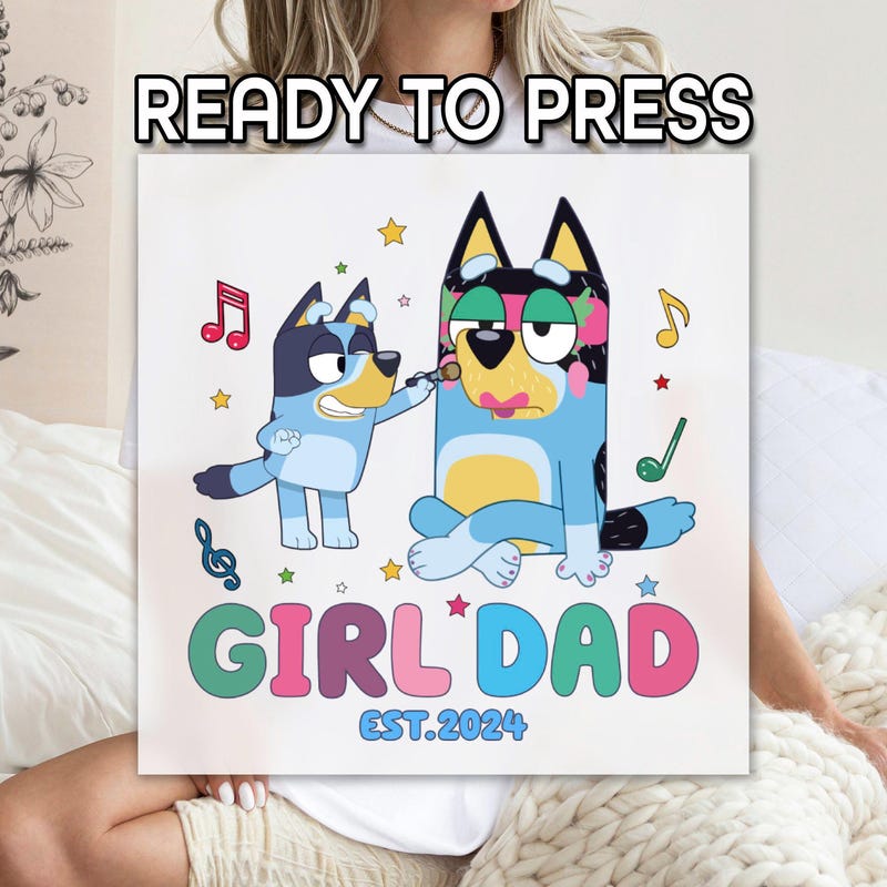 Bluey Heat Transfer - Etsy