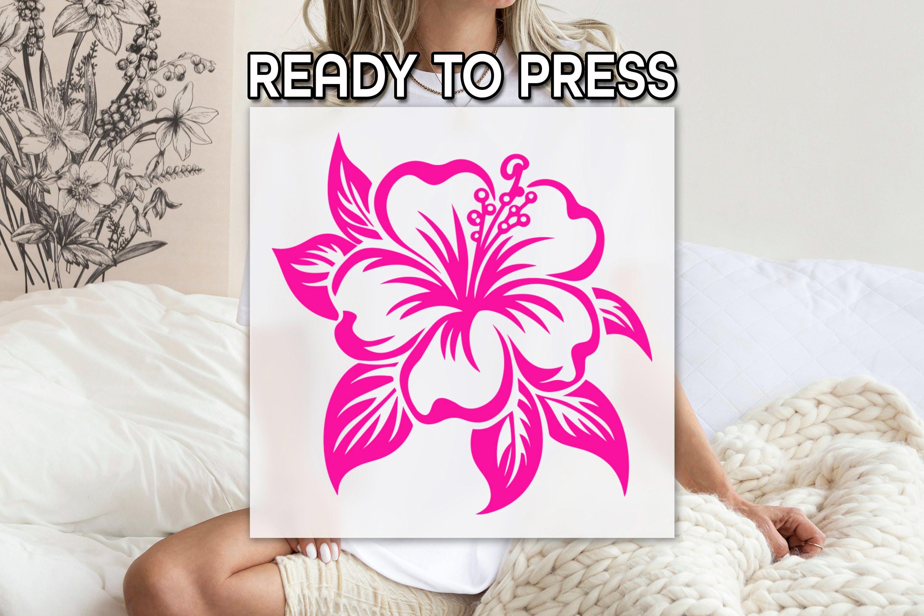 Island Hibiscus DTF Transfer, High Quality DTF, Hawaiian Flower Graphic ...