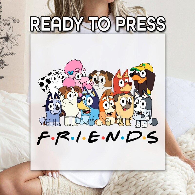 Bluey Heat Transfer - Etsy