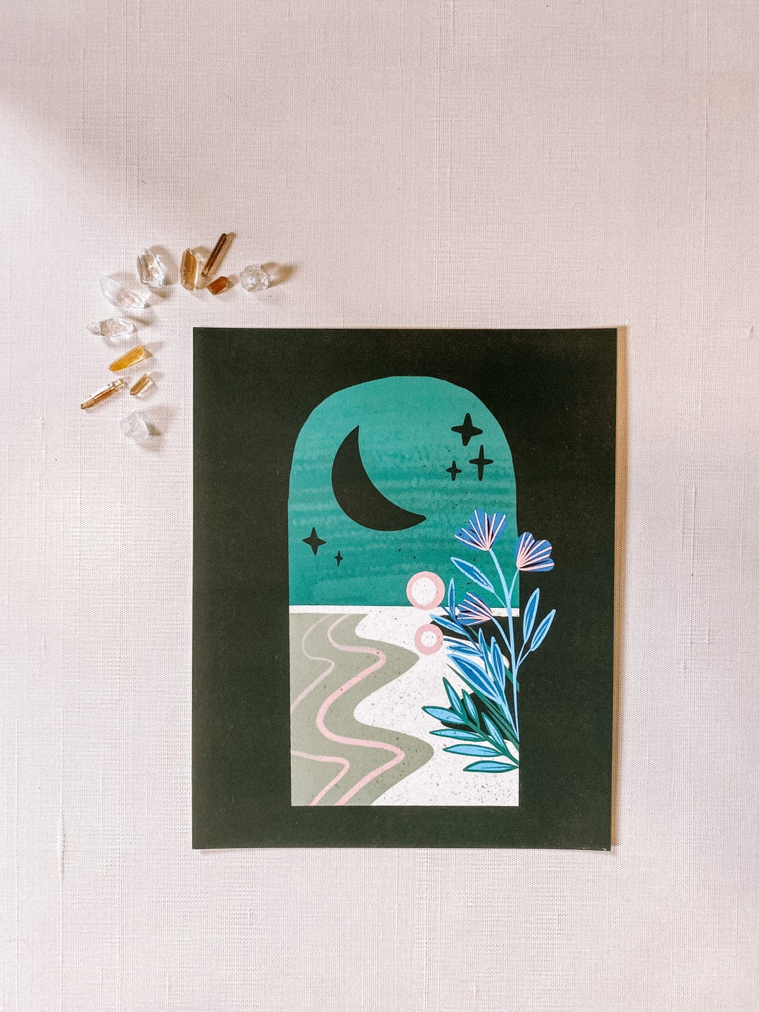 Moon Rising Art Print Multiple Sizes 8x10 - Etsy