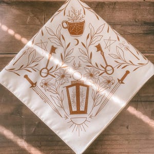 Lantern Bandana | Altar Cloth | Witchy Apparel - Etsy