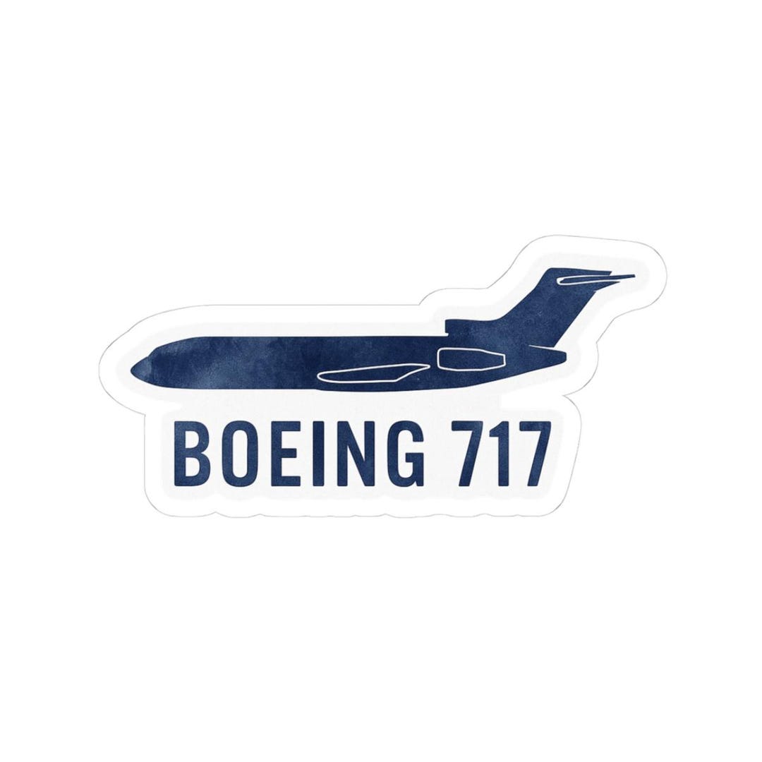 Boeing 717 Airplane Stickers: Aviation Decals for Travel Lovers - Etsy