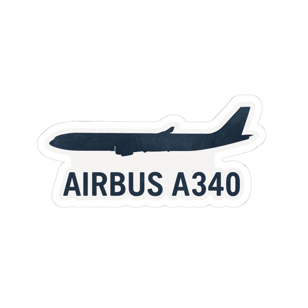 Airbus A340 Airplane Sticker: Aviation Enthusiast Gift - Etsy