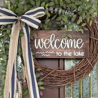 Lake Life Boat Door Hanger Sign - Etsy